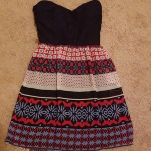 City Triangles | Dresses | Red White And Blue Strapless Mini | Poshmark
